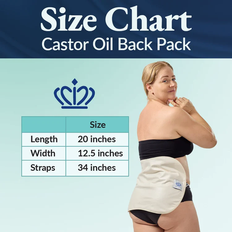 Queen of the Thrones Organic Cotton Castor Oil Pack - Back & Abdomen ...